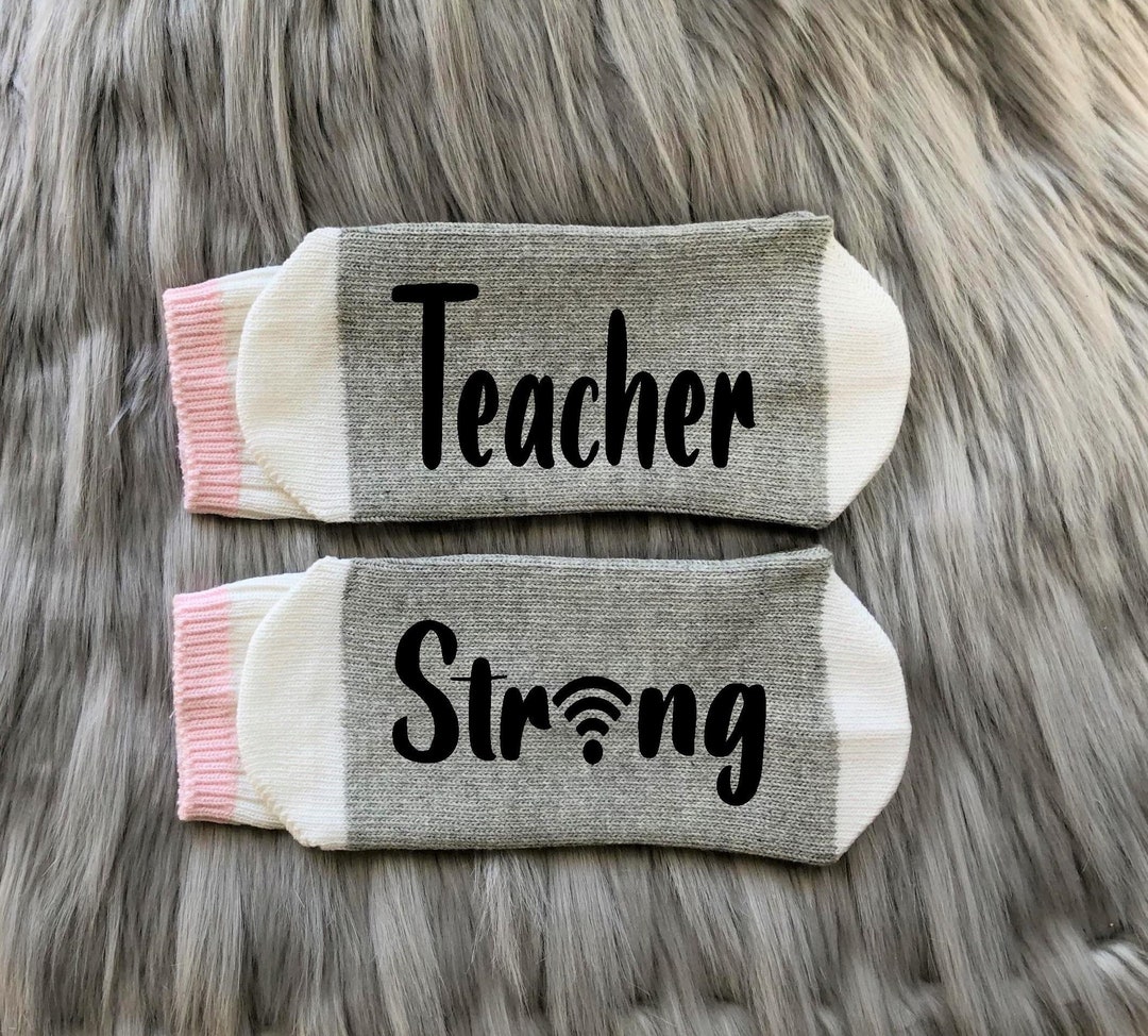 Teacher Strong Socks-2025 Teacher Gift-virtual Teacher-online Teacher ...