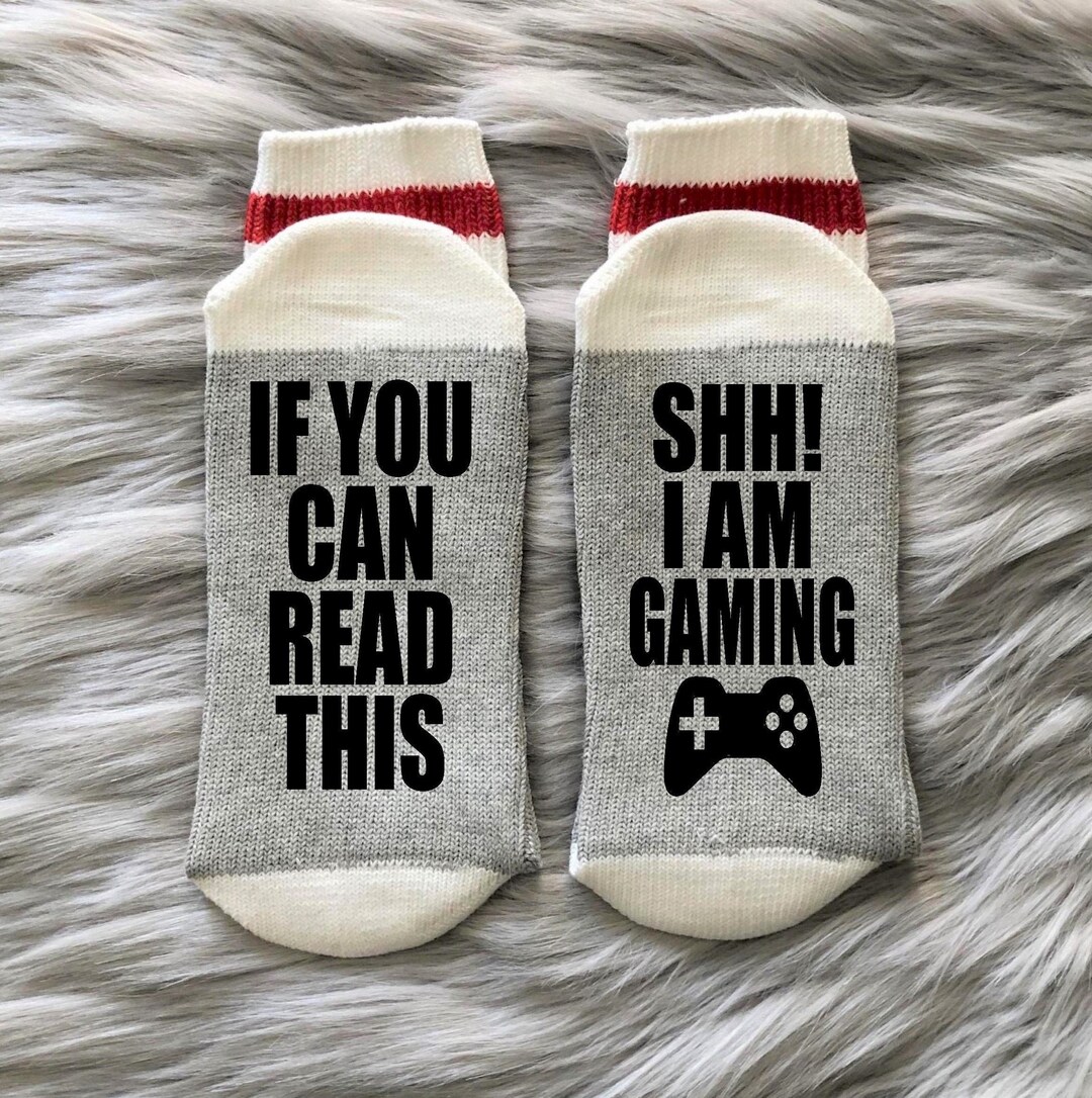 Shh! I AM Gaming Socks-gaming Gifts-gamer Gift-video Game-video Game ...