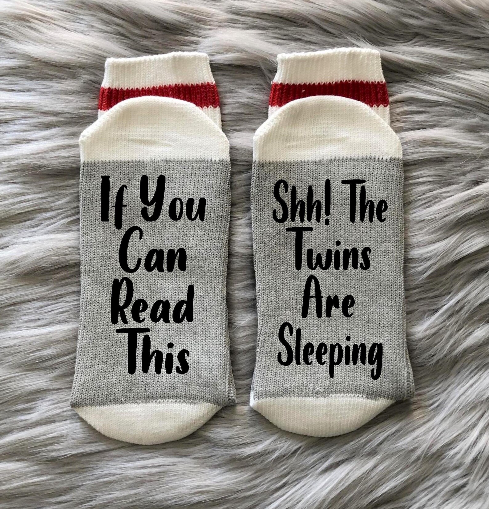 Mom of Twins Socks-twin Mom Gifts-growing Two Tiny Humans-twin Reveal ...