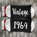 Sixty & Stunning Birthday Socks-60th Birthday Gift-sixtieth-1964-sixty ...