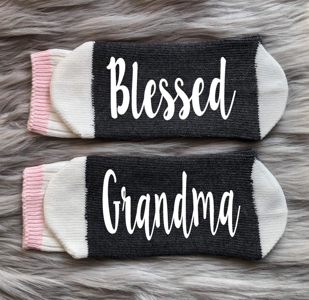 Blessed Grandma-grandma Socks-grandma Gifts-gift Idea for Grandma ...