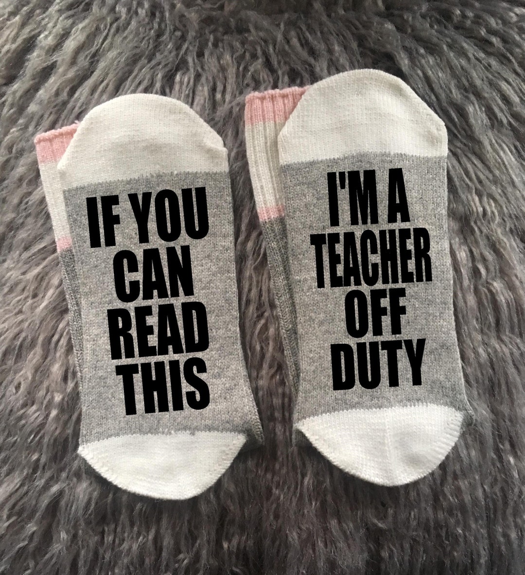 Teacher off Duty Socks-teacher Gifts-teacher Appreciation-gift for ...