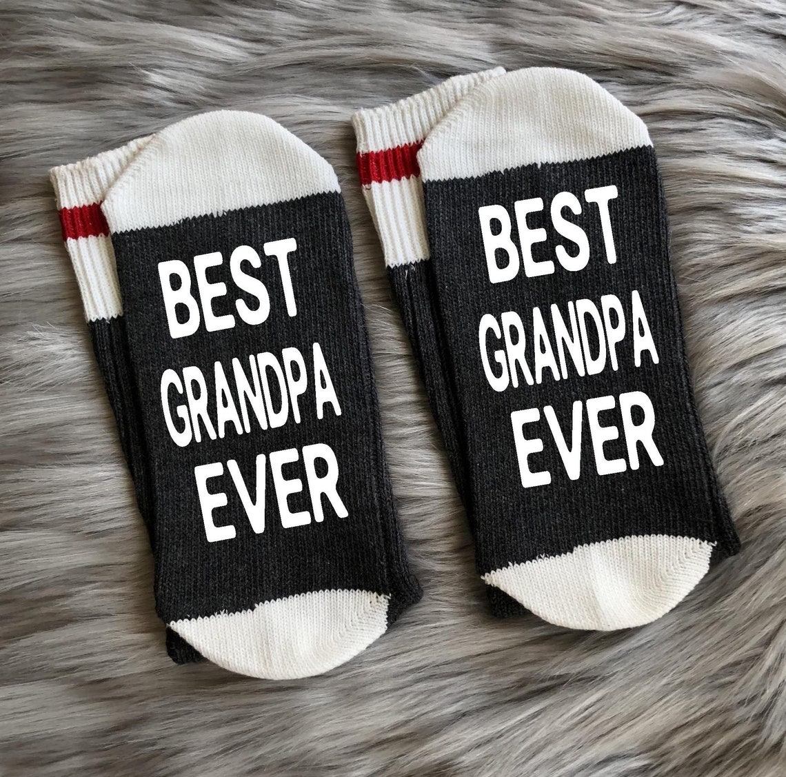 Grandpa Socks Best Grandpa Ever Grandpa Birthday T Ts Etsy