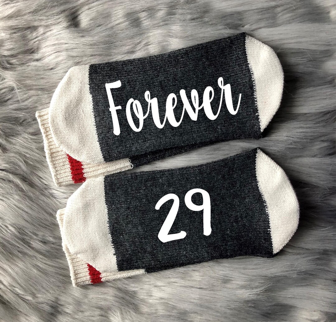 Forever 29 Socks-30th Birthday Socks-30th Birthday Gift-best Friend ...