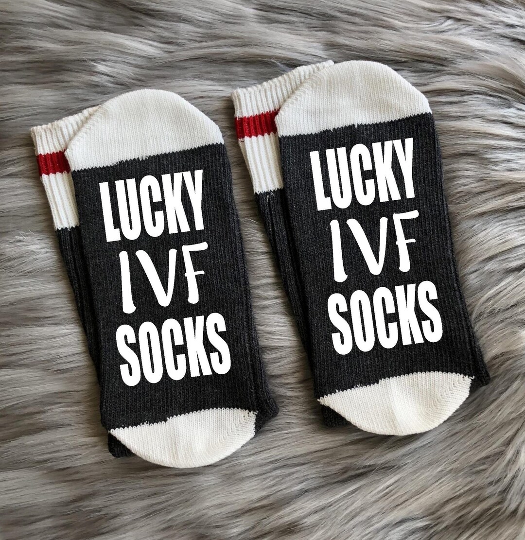 Lucky IVF Socks-ivf Gifts-ivf Mom & Dad-ivf Baby-fertility Gift ...