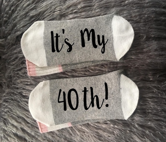40th Birthday-socks-40th Birthday Gift-birthday Gifts for | Etsy