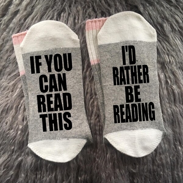 Reading Socks - Etsy