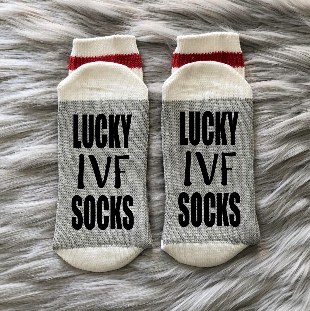 Lucky IVF Socks-ivf Socks-ivf Gifts-fertility Gift-fertility Socks--ivf ...