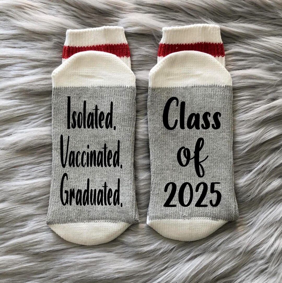 Pandemic Graduation Socks-2025 Grad-graduation Socks-class of 2025 ...