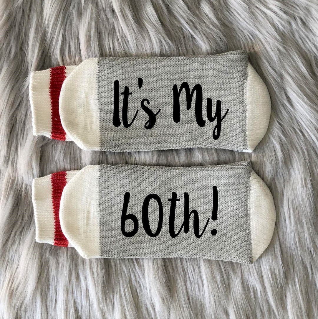 It's My 60th Birthday Socks-60th Birthday Gift-sixtieth-vintage 1966 ...