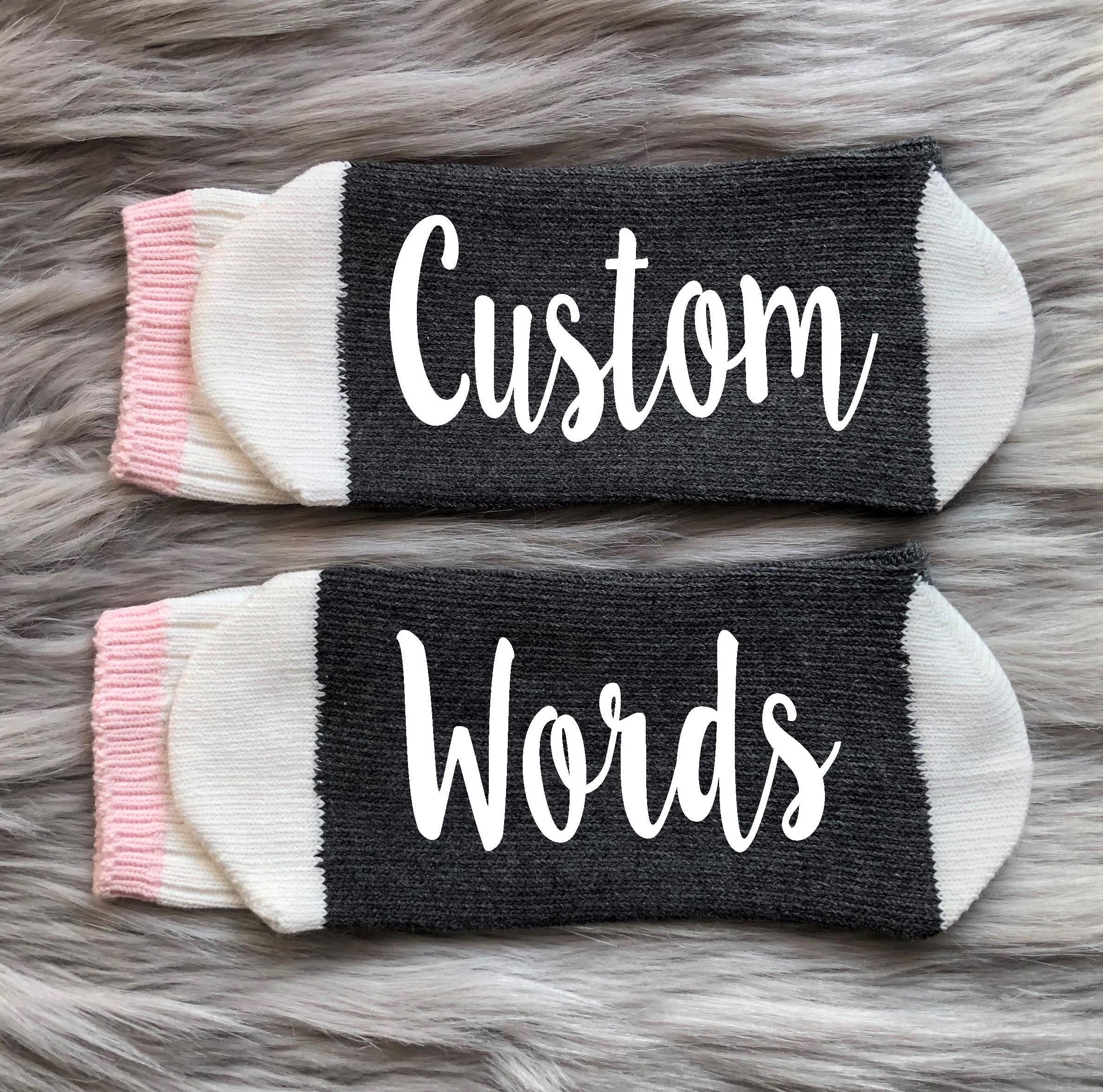 Custom Socks-custom Words Socks-word Socks-novelty Socks-socks | Etsy
