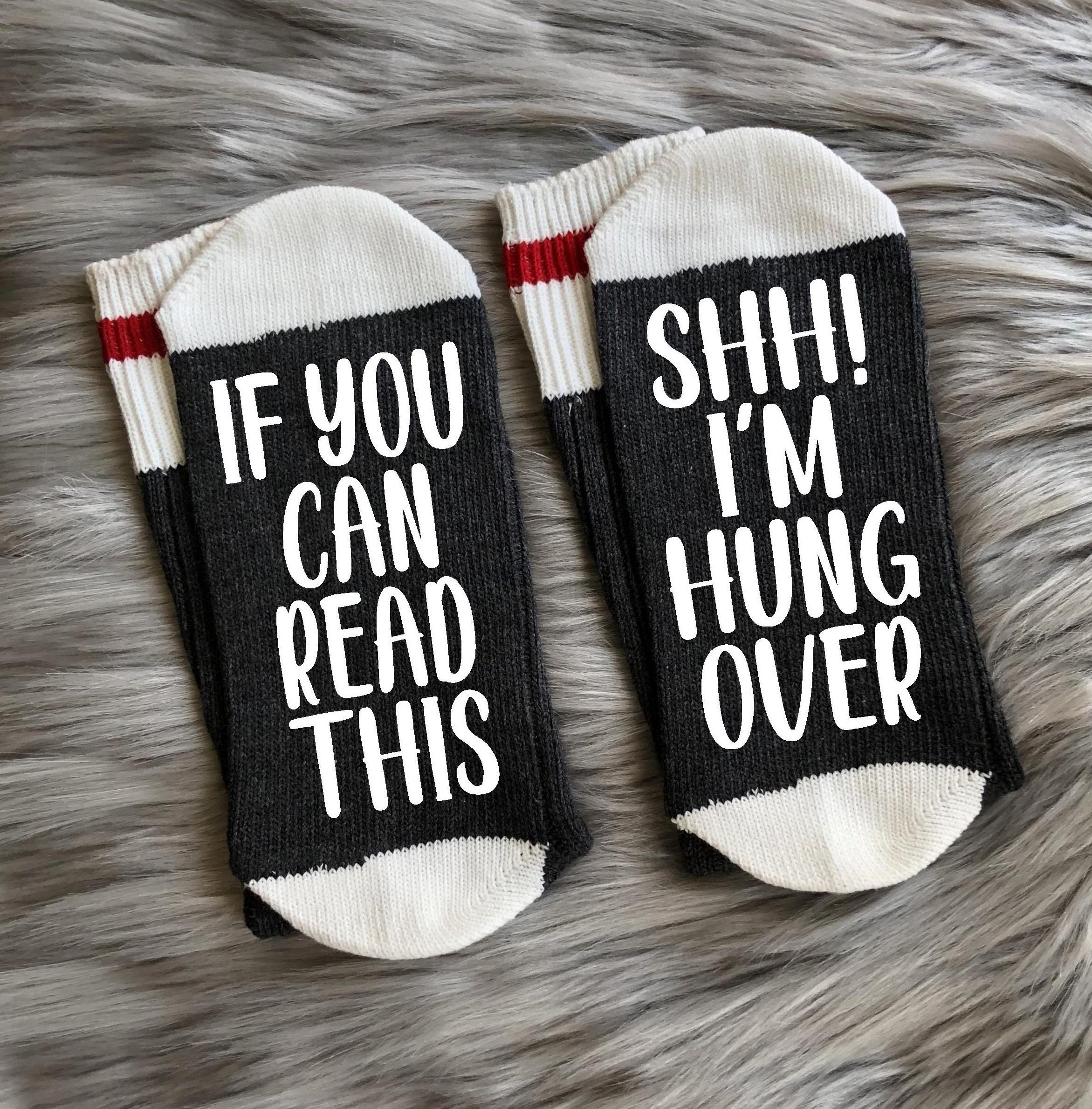 Hung Over-Hangover Socks-Hungover AF-Hangover Gifts-Birthday | Etsy