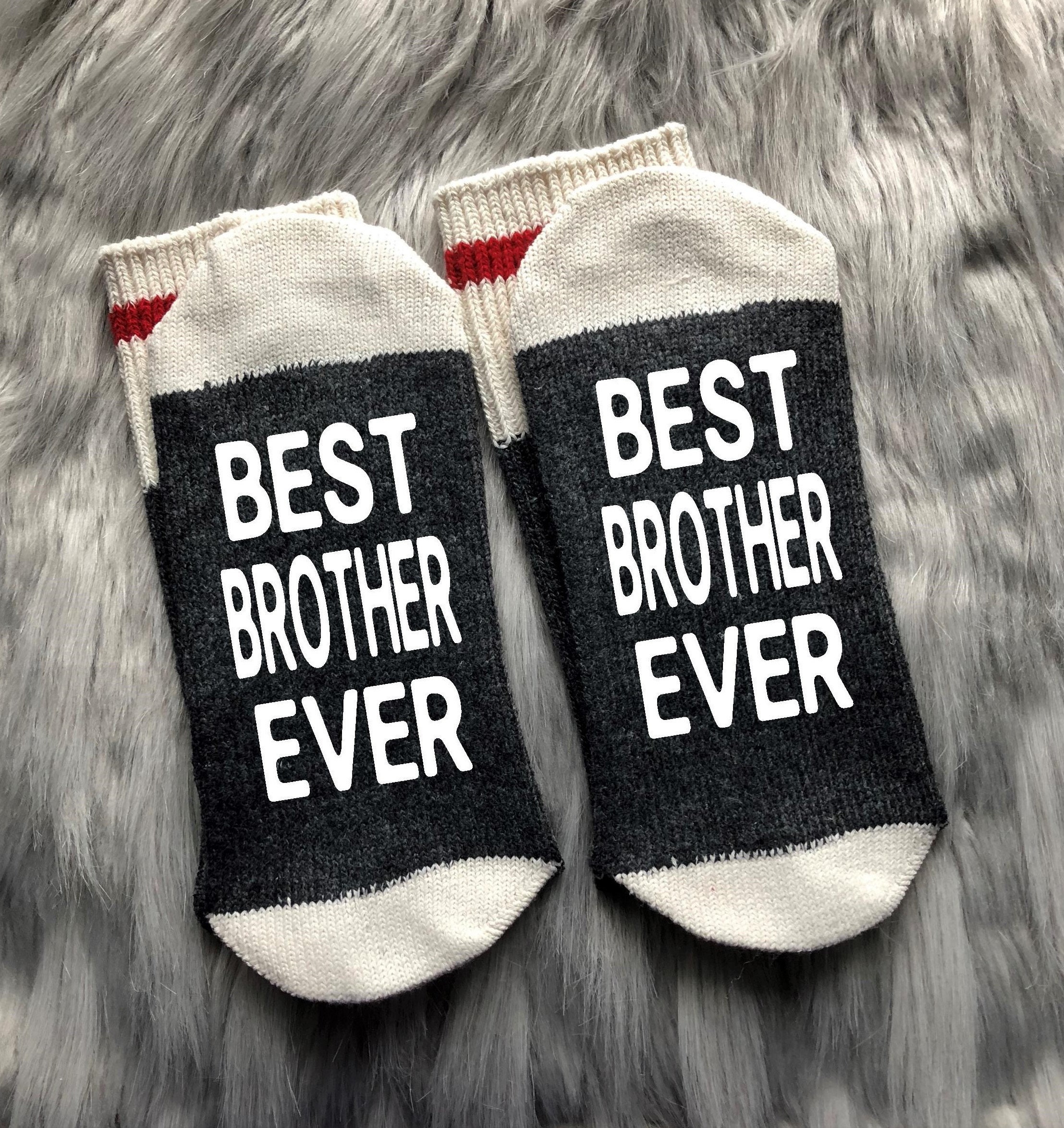 Brother Life-Brother Socks-Best Brother Ever-Brother | Etsy