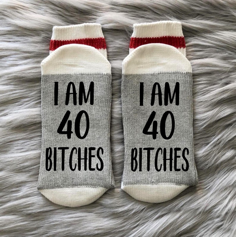 Cheers to 40 Years 40th Birthday Socks-40th Birthday Gift-birthday ...