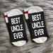 Custom Uncle Socks-gift for Uncle-best Uncle Ever-brother Gift-new ...