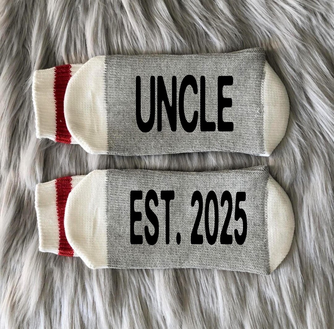 Uncle Est 2025 Socks-gift for Uncle-uncle Gift-best Uncle Ever-brother ...