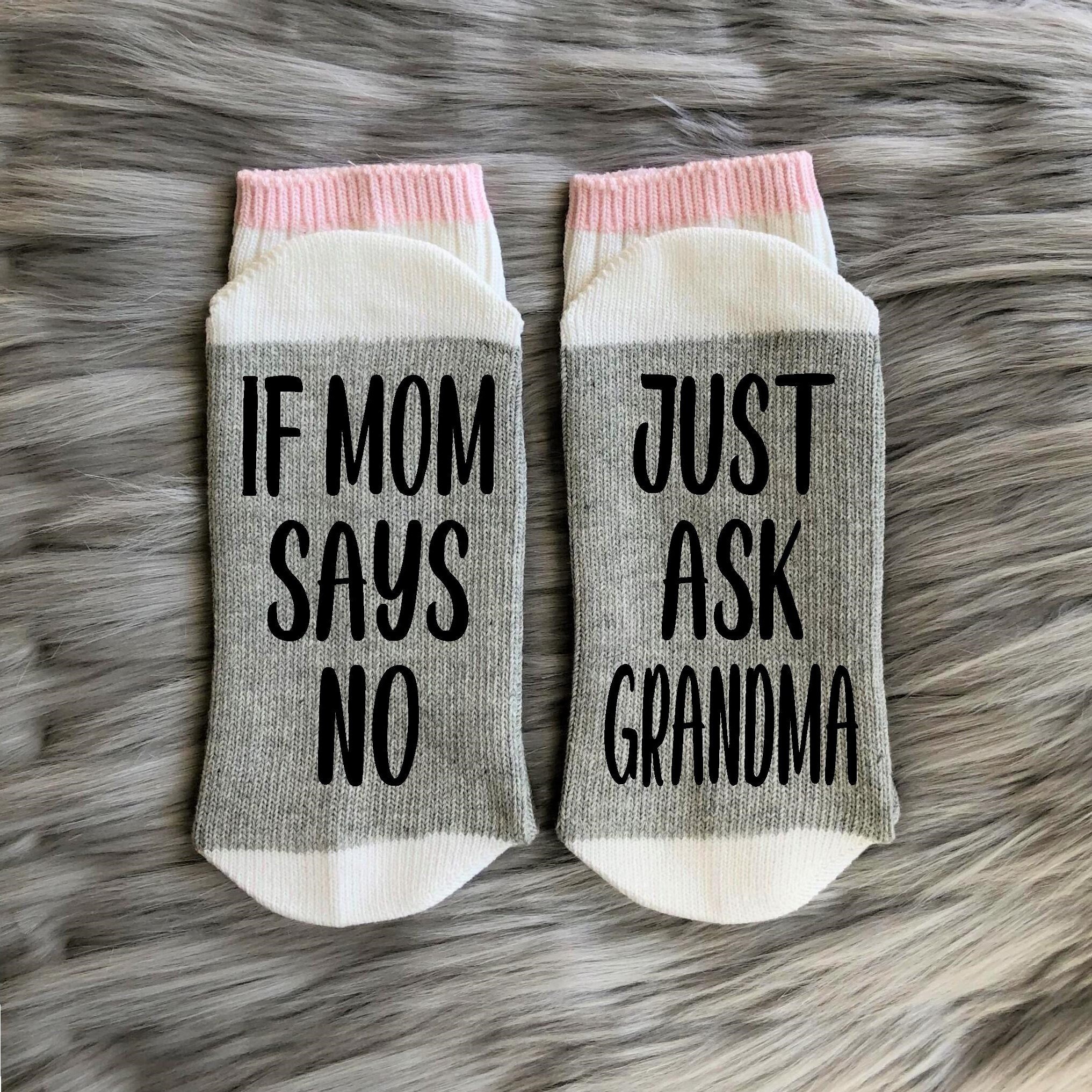Just Ask Grandma-grandma Socks-new Grandma Gift-birthday Gift Idea ...