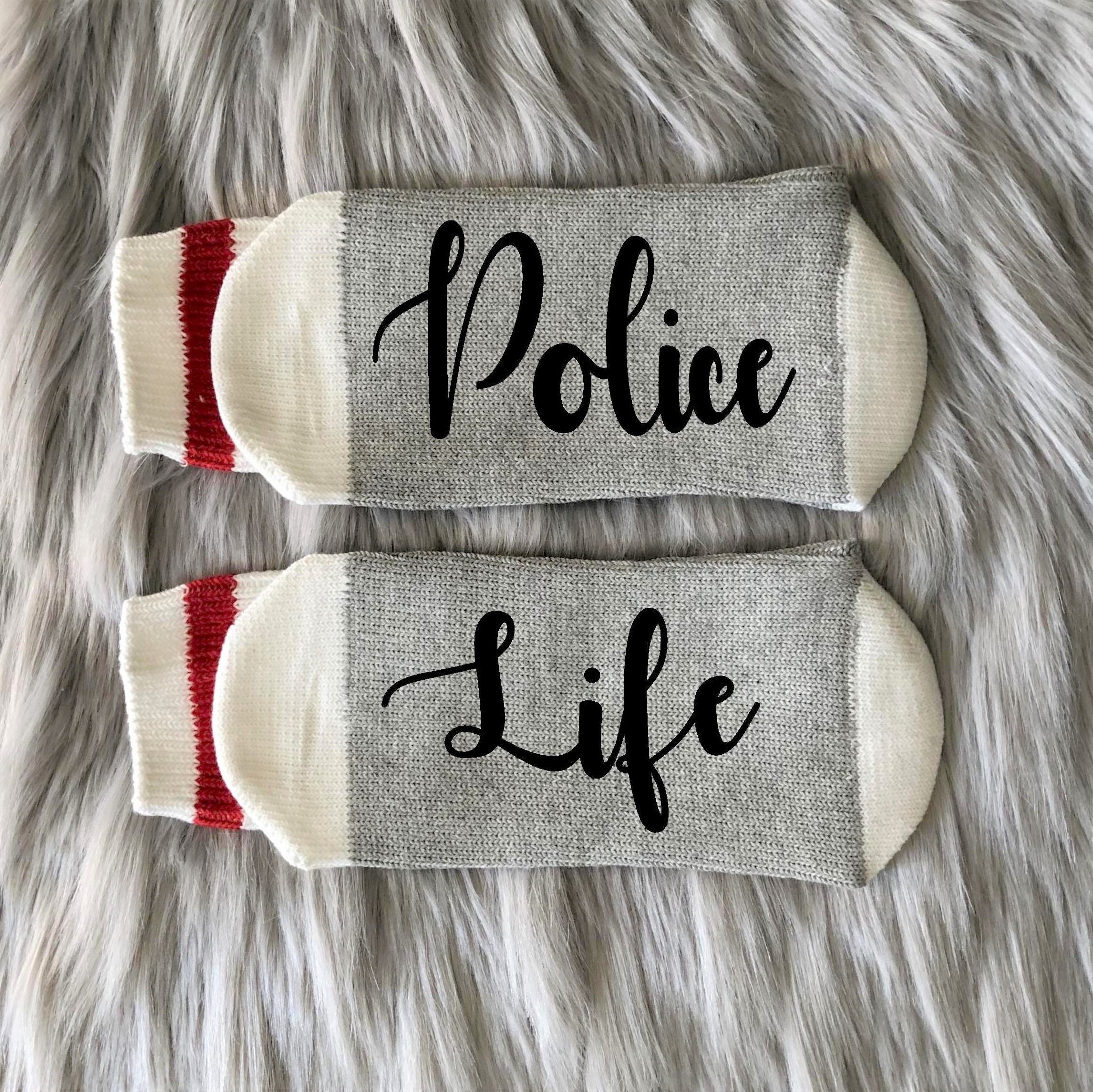 Police Officer Socks-police Officer Gift-police Wife-police - Etsy