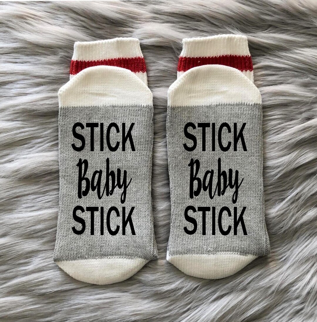 Stick Baby Stick IVF Socks-ivf Gifts-ivf Strong-fertility Gift-lucky ...