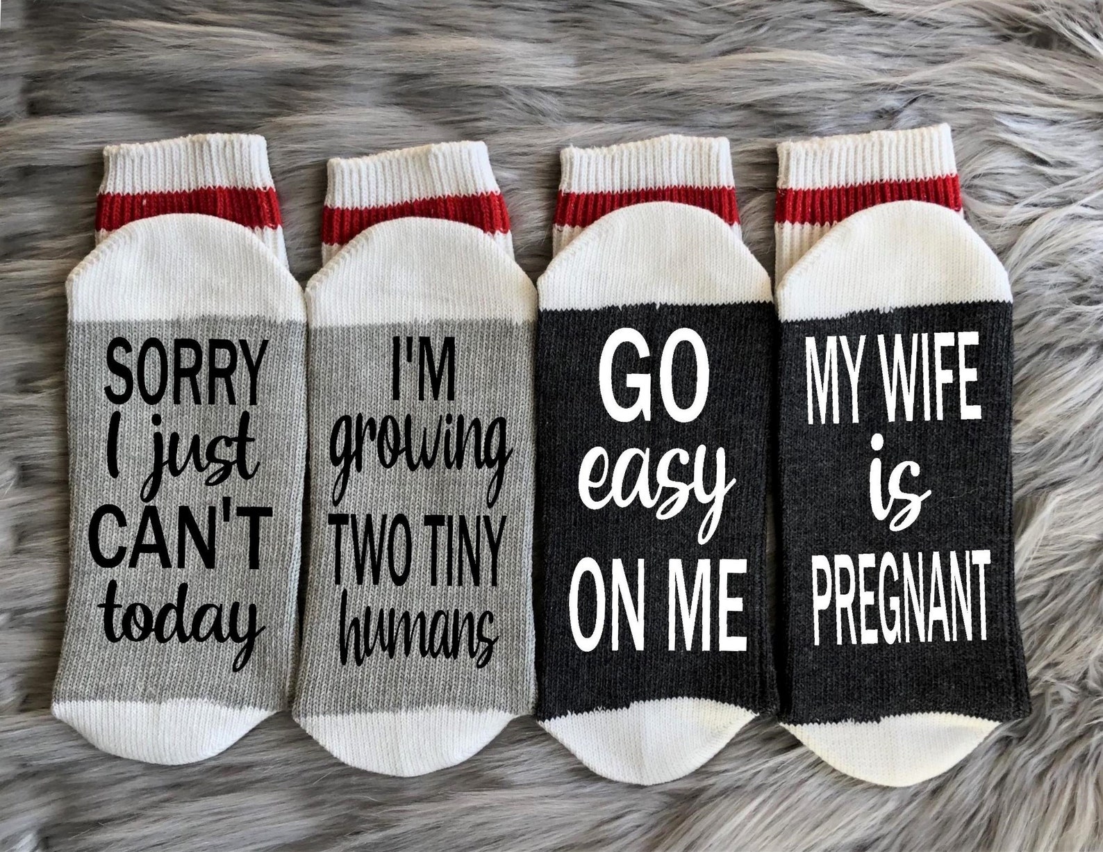 Mom of Twins Socks-twin Mom Gifts-growing Two Tiny Humans-twin Reveal ...
