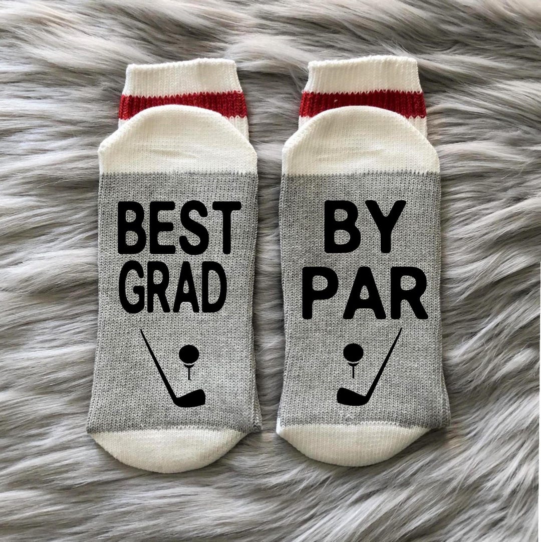 Best Grad by Par Socks-2025 Graduation Gift-grad Golf Gift-grad Gift ...