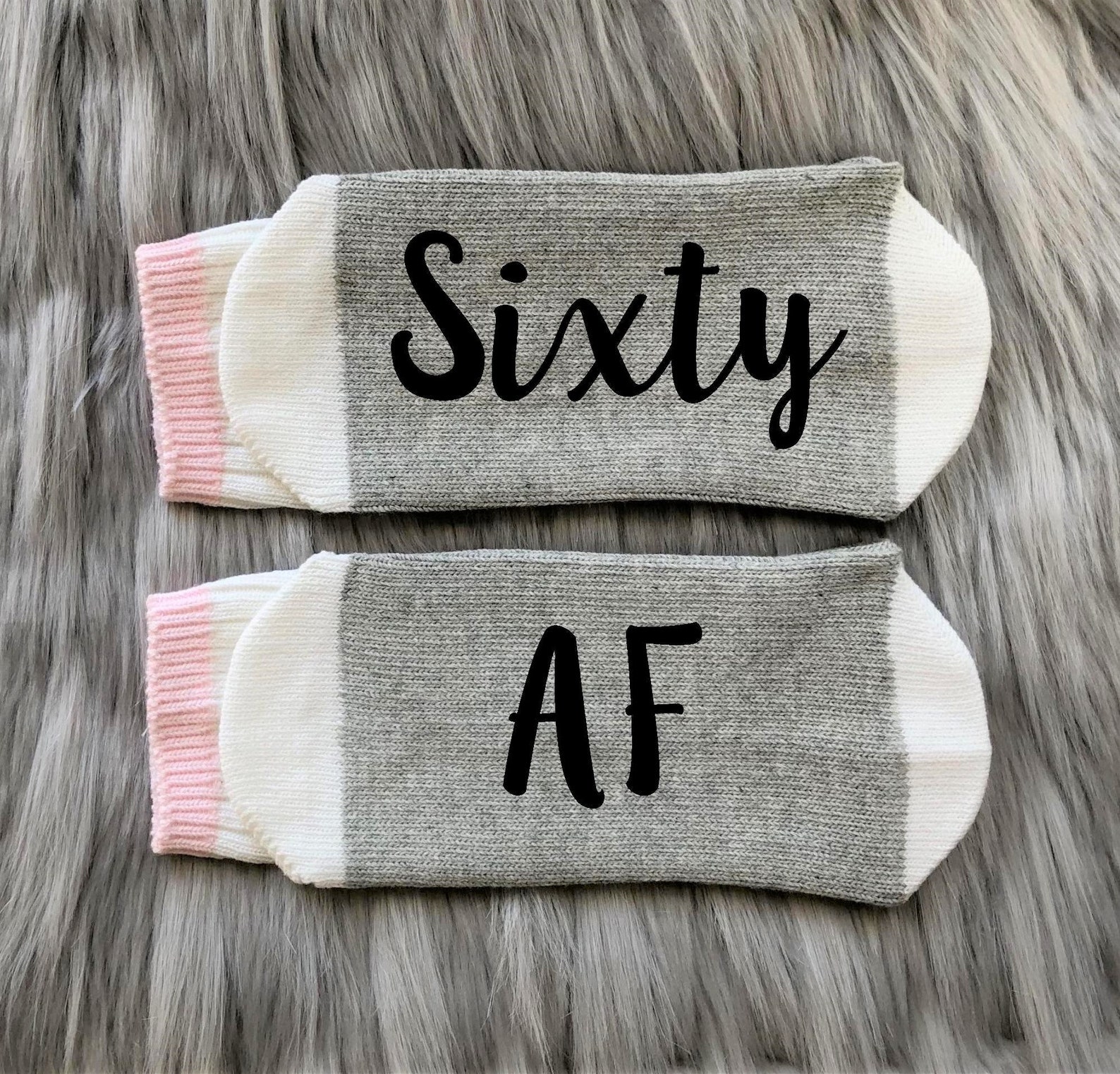 Cheers to 60 Years Socks-60th Birthday Socks-60th Birthday Gift ...