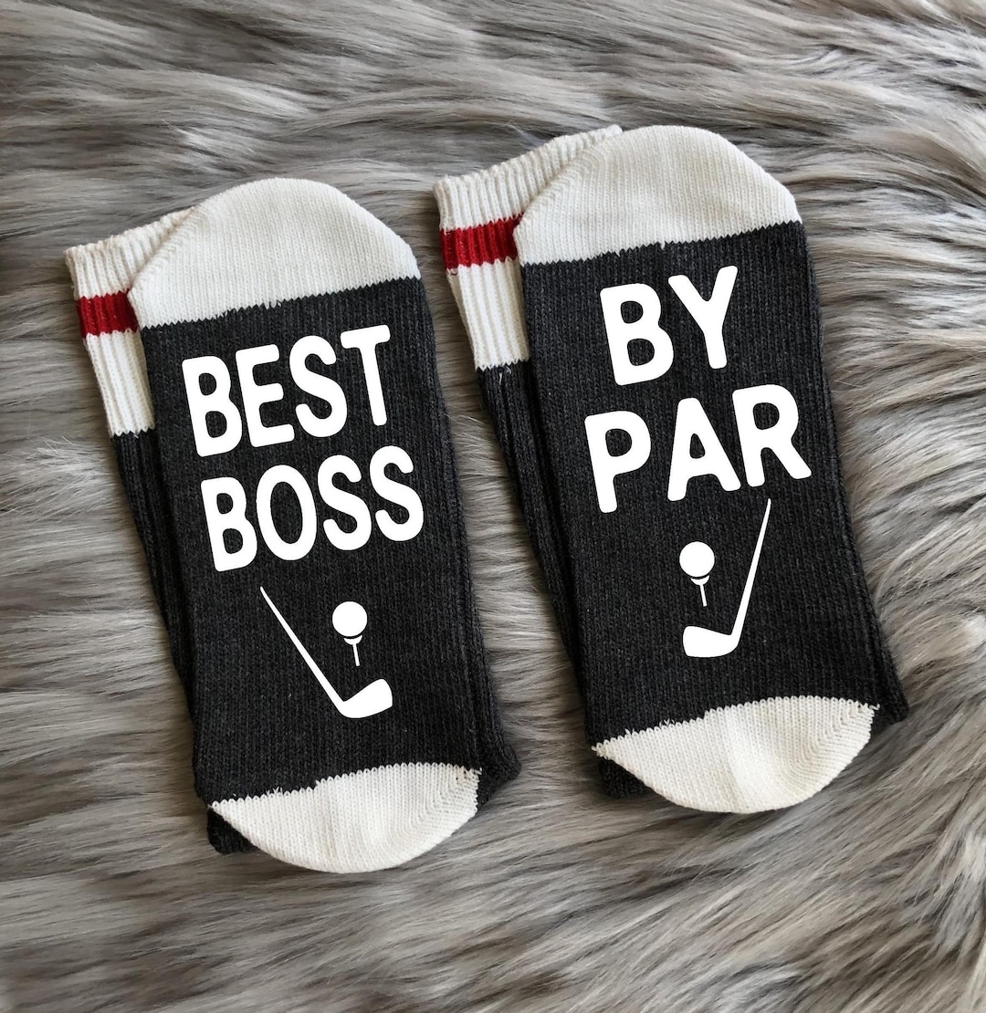 Best Boss by Par Golf Socks-boss Gift-golf Gifts-boss Golfing Gift-golf ...