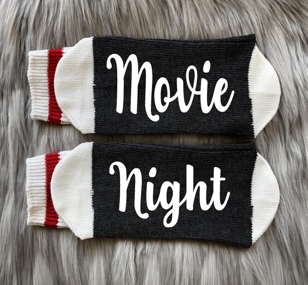 Movie Night-movie Socks-movie Gifts-movie Lover Gift-movie Buff Gift ...
