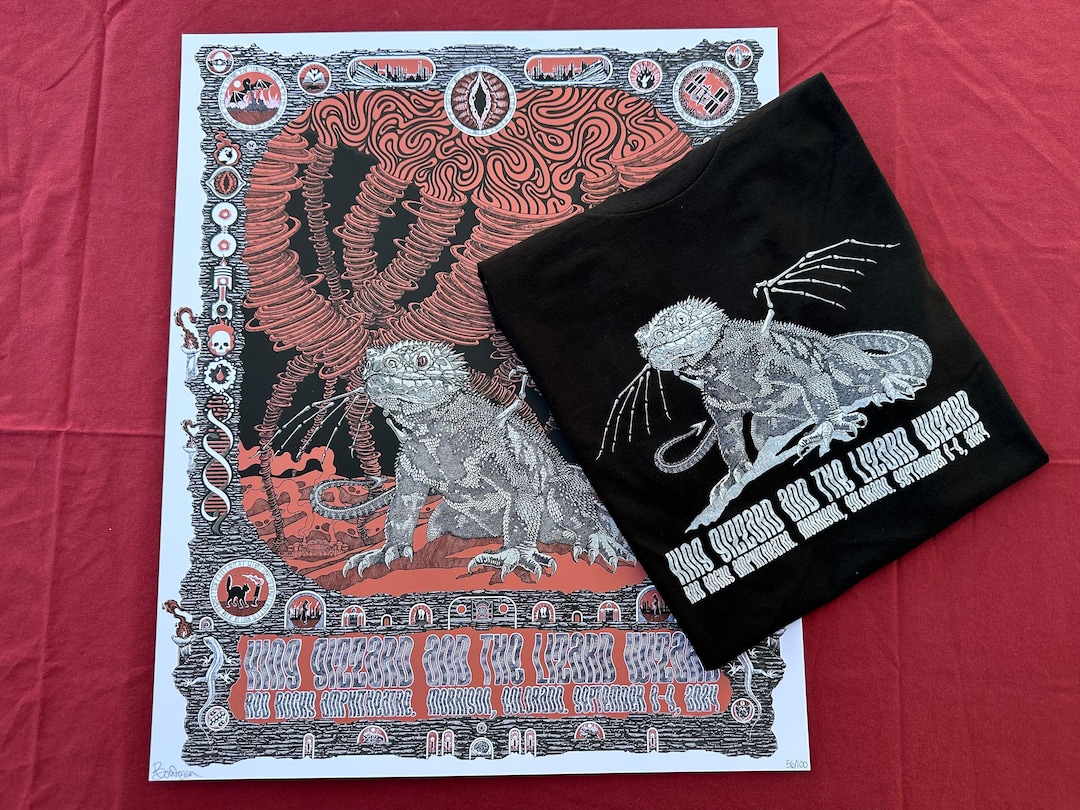 King Gizzard and the Lizard Wizard Red Rocks 2024 Poster and Shirt ...