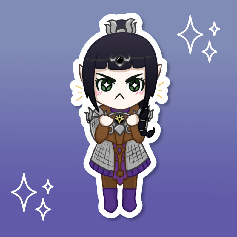 Baldur's Gate 3 Cute Shadowheart Sticker Chibi Shadowheart - Etsy