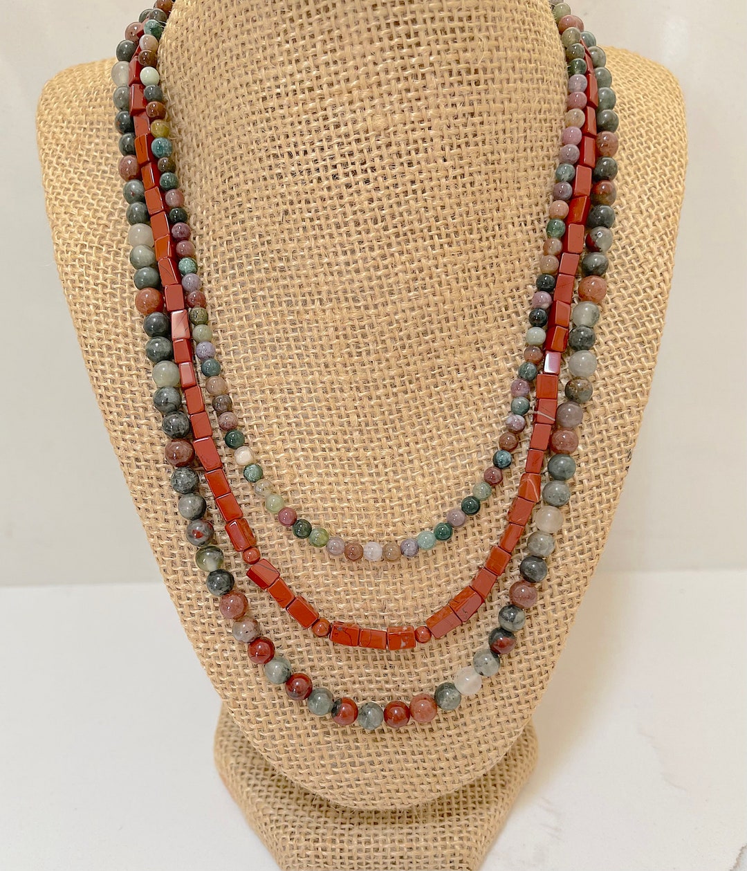 Bloodstone, Fancy Jasper, Purple Aventurine, Red Japser and a Silver ...