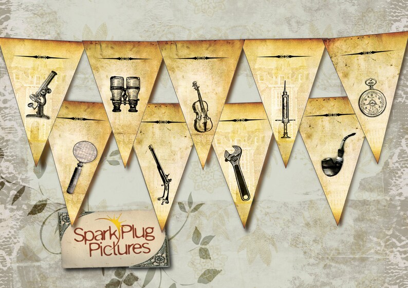 Vintage Detective Party Banner/bunting - Etsy Canada