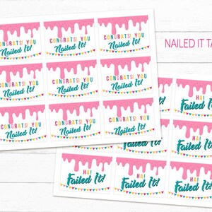 Nailed It Party Rules Sign, Nailed It Birthday Party, Baking Party ...