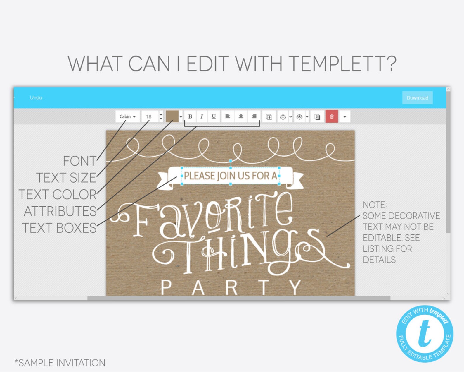 My Favorite Things Party Invitation Favorite Things | Etsy