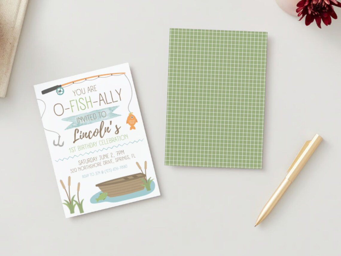 Fishing Invitation Instant Download / Fishing Party Invitation for Boy ...