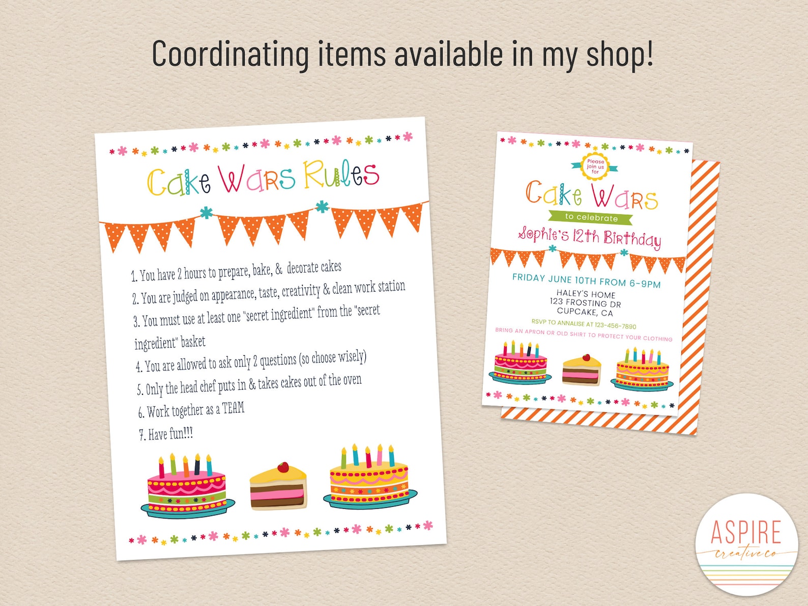Cake Wars Party Scorecard, Judging Sheet, Cake Wars Birthday Party ...