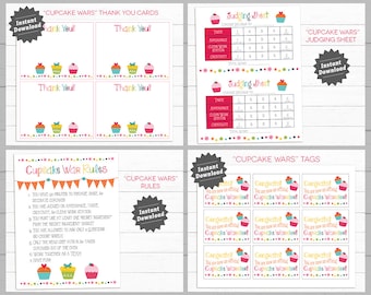 Cupcake Wars Party | Etsy
