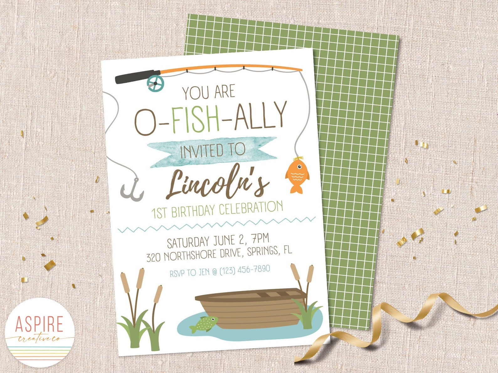 Fishing Invitation Instant Download / Fishing Party Invitation for Boy ...