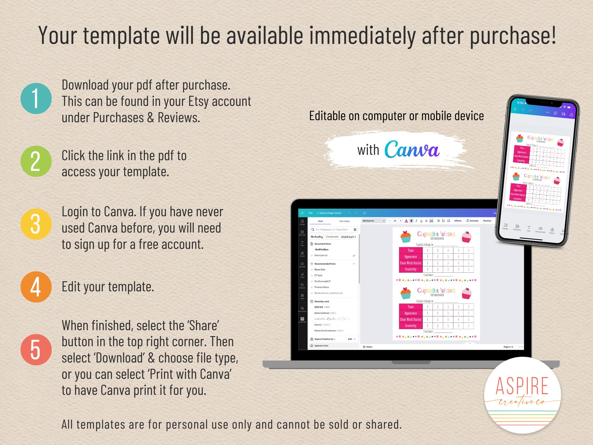 Cupcake Wars Party Scorecard, Judging Sheet, Cupcake Wars Birthday ...