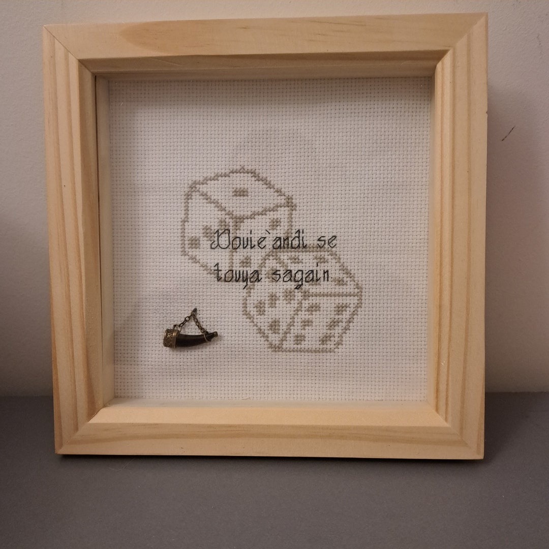Mat Cauthon Cross Stitch: Wheel of Time Dice Art (6x6 Inch) - Etsy