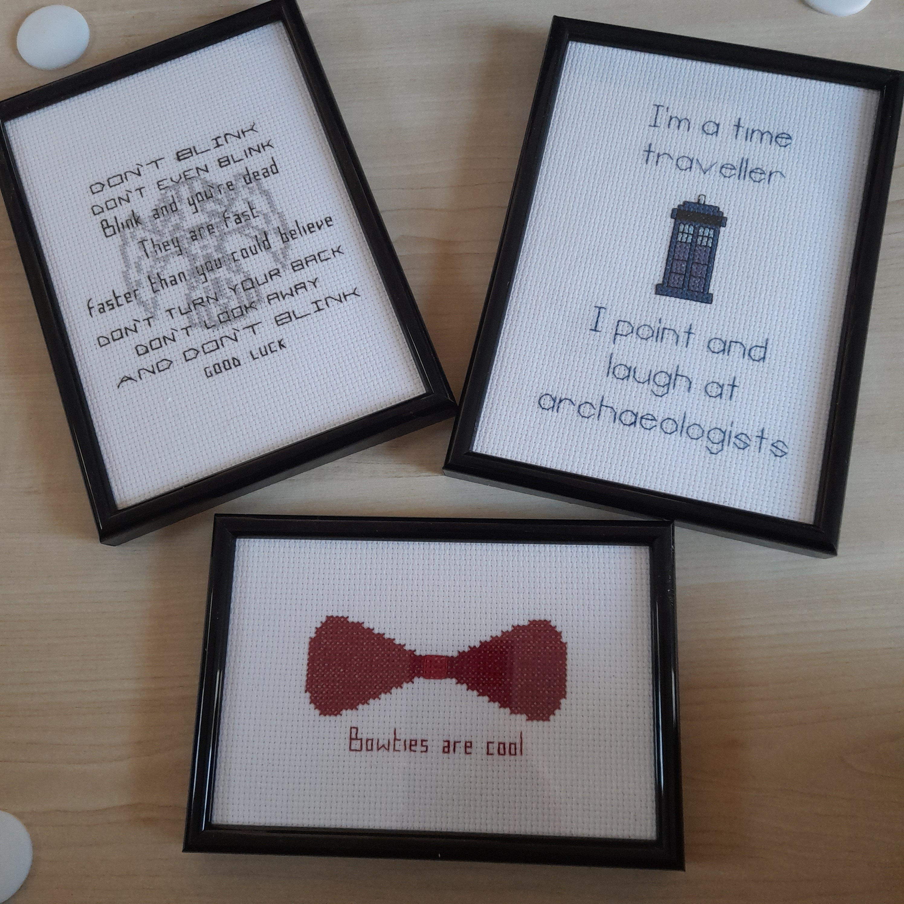 Chart Only Dr Who Chart Set Blink the Library Bowties Are - Etsy