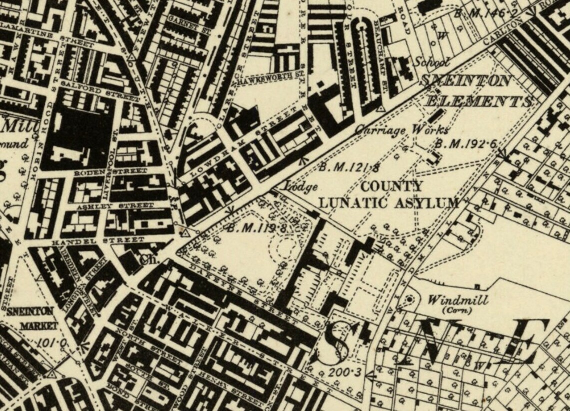 1880 Map Scan Nottingham, England, UK High-resolution Scan of Victorian ...