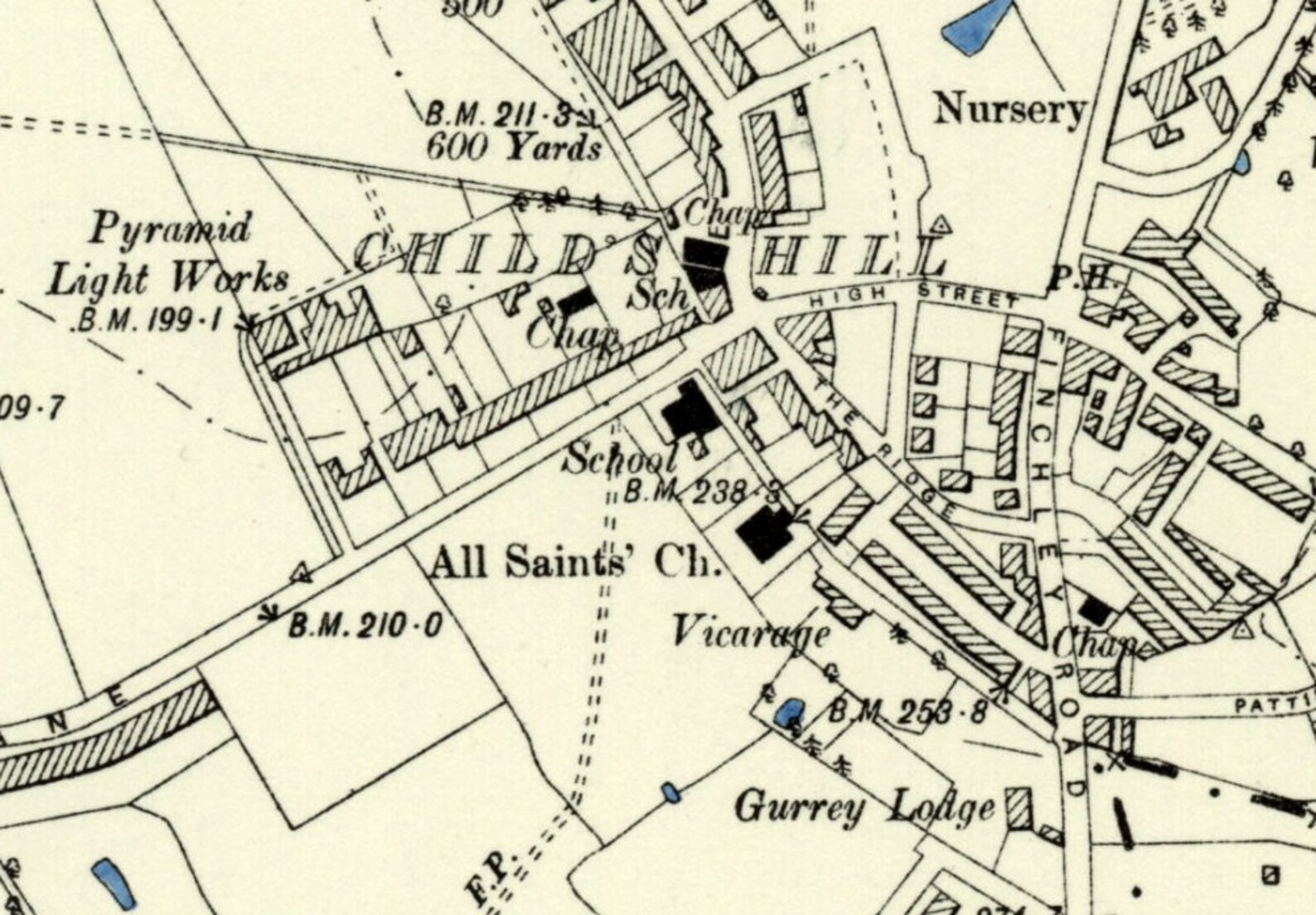 1891 Map Scan - Hampstead, London, England, UK - High-resolution ...