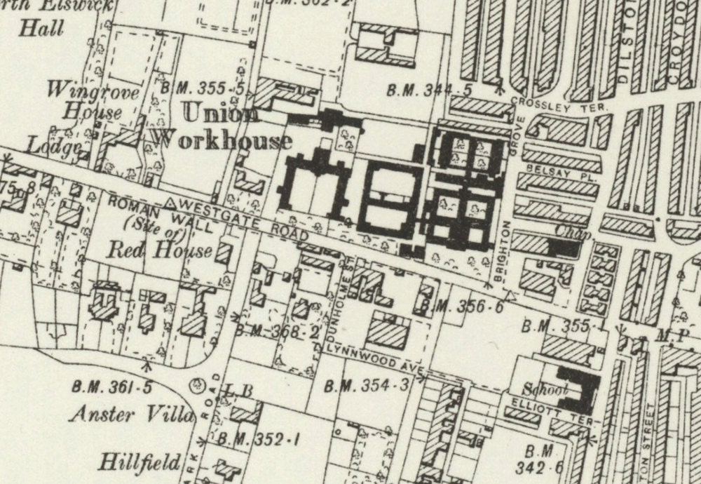 1894 Map Scan - Newcastle, England, UK - Digital Download - High ...