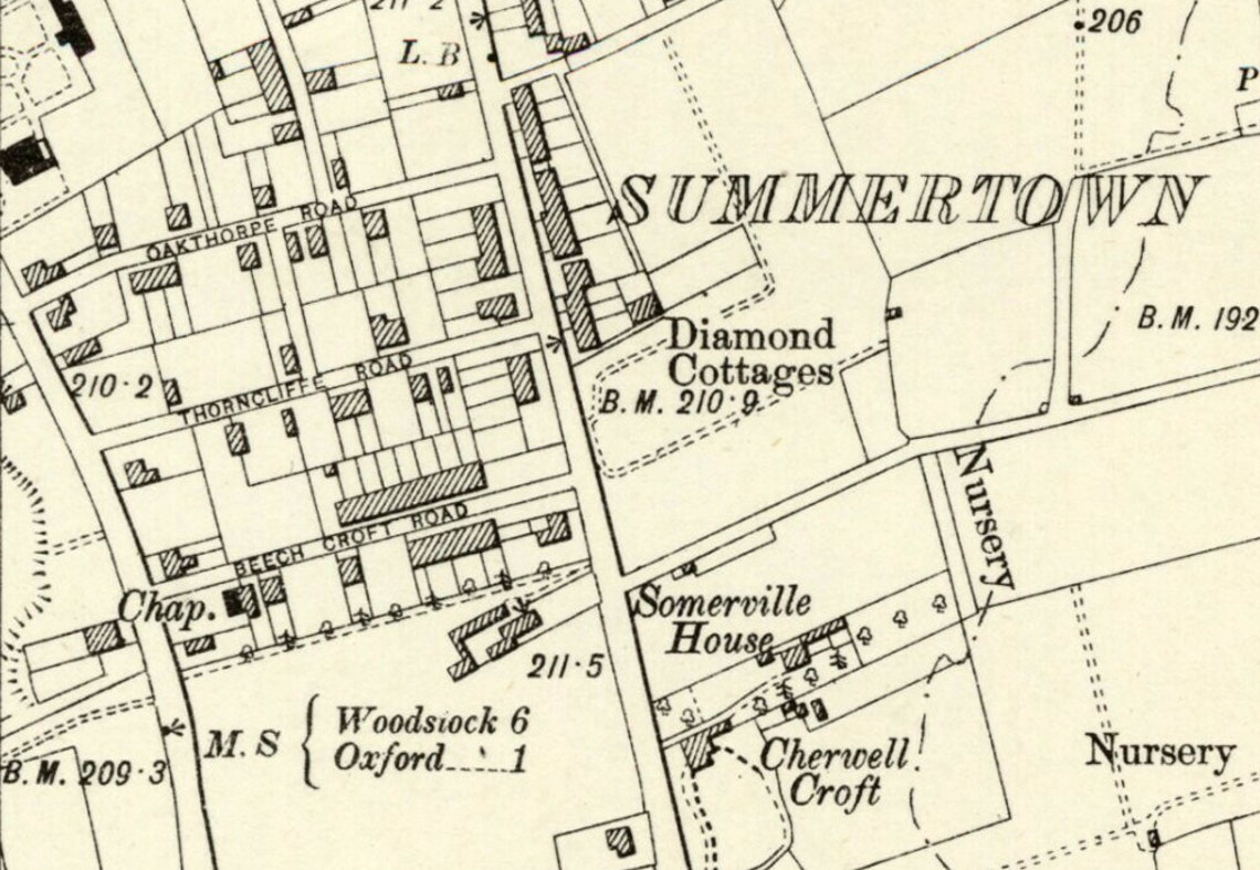 1898 Map Scan - Oxford, England, UK - High-resolution Scan of Victorian ...
