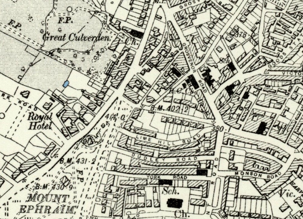 1898 Map Scan - Tunbridge Wells, Kent, England, UK - High-resolution ...