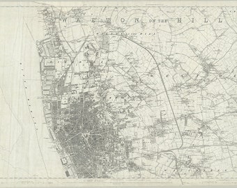 1871 Map Scan - Southampton, England, UK - High-resolution Scan of ...