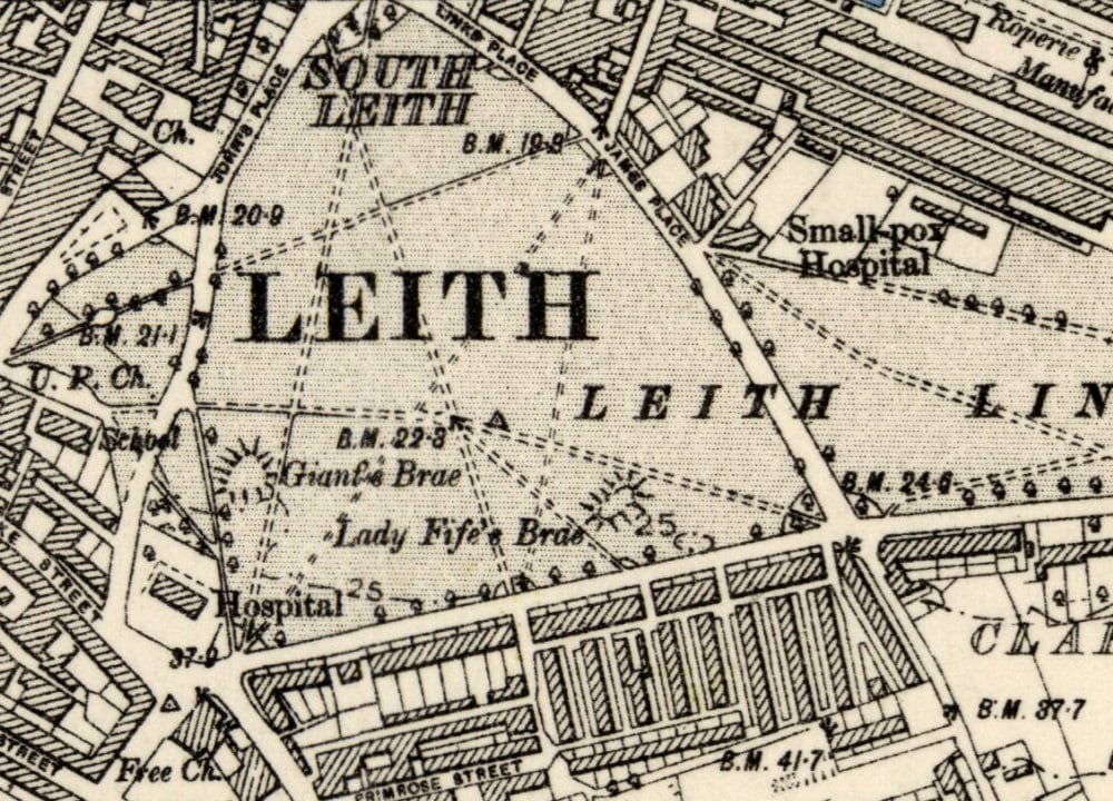 1897 Map Scan - Edinburgh, Scotland, UK - High-resolution Scan of ...