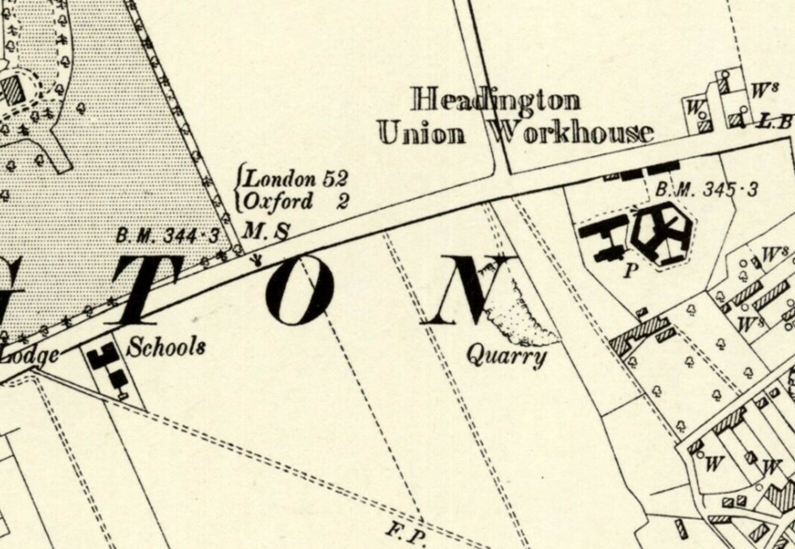 1898 Map Scan - Oxford, England, UK - High-resolution Scan of Victorian ...