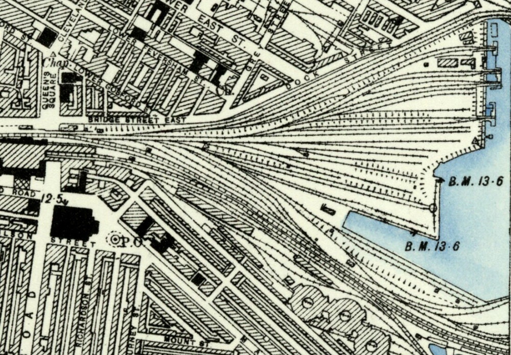 1892 Map Scan - Middlesbrough, Yorkshire, England, UK - High-resolution ...
